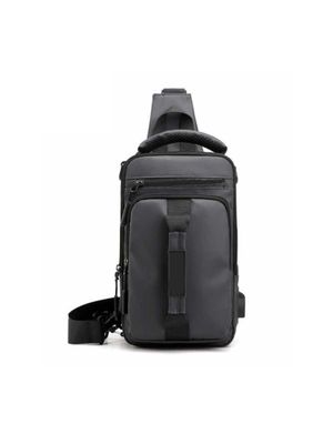 Buy Inkmilan Black Grey WOL Multifunctional Chest Bag-Unisex Online
