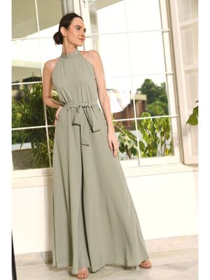 Buy Exude Splendidness Extra Wide-Leg Jumpsuit - Pista Green (Set of 2) Online