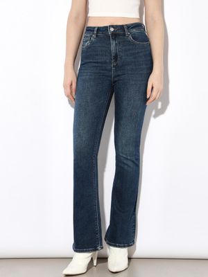 Buy ONLY Women Bootcut High-Rise Blue Jeans (25) Online