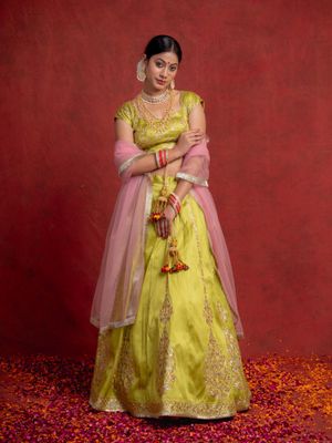 6Y Collective Semi-Stitched : Buy 6Y Collective Lime Green and Pink ...