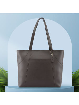 Buy Fastrack Tan Laptop Tote Bag for Women Online