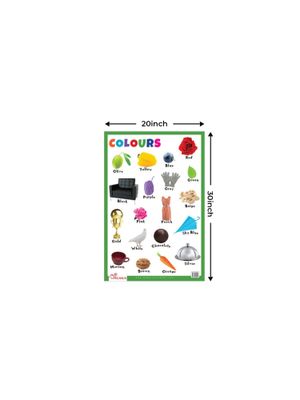 Buy Pegasus Colours Thick Laminated Preschool Chart Online