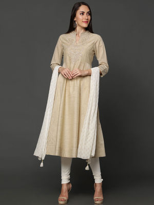 Ojas Designs Kurtis Kurtas and Tunics : Buy Ojas Designs Stripe Silk ...