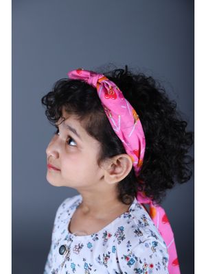 Choko Hair Bands : Buy Choko Kids Pink Cotton Tiedown Hairband with ...