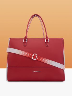 Buy Caprese Women Red Vivian Tote Bag (L) Online