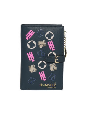 Buy Hamster London Millionaire Mayfair Slim Bifold Wallet Navy Blue (M ...
