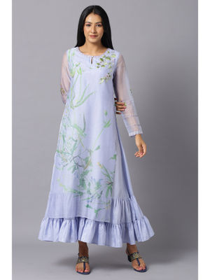 Buy WISHFUL by W Purple Floral Dress (M) Online