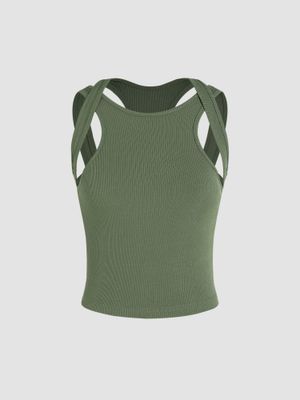 Buy Cider Textured Rib Tank Top Online