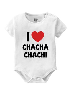 Buy Baby Buzz Unisex I Love Chacha Chachi Text Printed Baby Romper ...