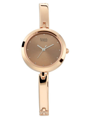 Buy Titan Rose Gold Raga Viva Analog Watch -2606WM05 Online