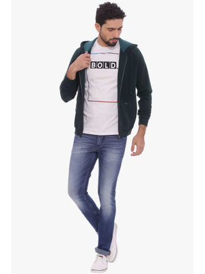 Buy BASICS Muscle Fit Midas Navy Hood Jacket online