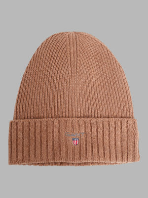 Buy GANT Mens Khaki Solid Knit Hat Online