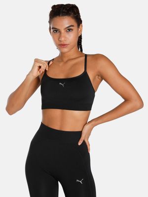 Buy PUMA Low Impact Studio Seamless Bra -Black Online