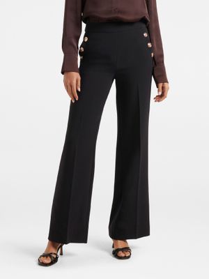 Forever New Trousers and Pants : Buy Forever New Black Megan Button ...