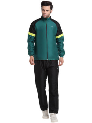 Buy INVINCIBLE Green Black Men Classic Tracksuit (Set of 2) Online