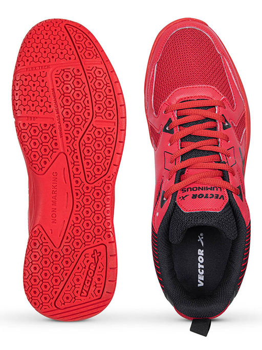 vector x red shoes