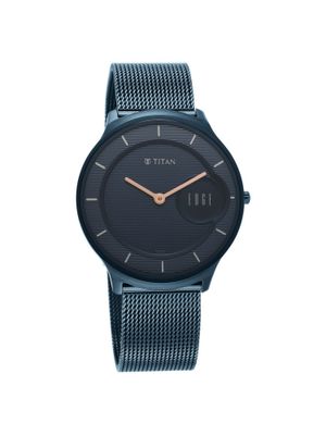 Buy Titan 1843QM01 Blue Dial Analog Watch for Men Online