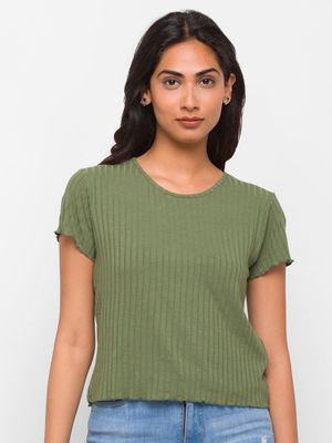 Buy Globus Green Stripes T-Shirt Online