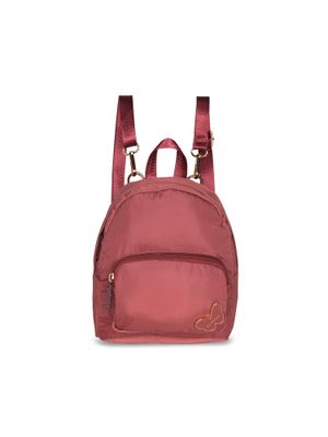 Buy Caprese Small Muddy Pink Casual Backpack Online