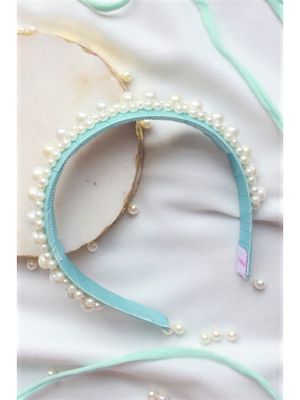 Buy Choko Kids Queens Glory Statement Pearl Hairband-Blue White Online
