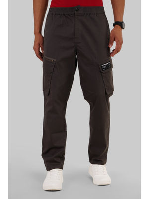 Buy UNDERRATED CLUB Brown Mid Rise Regular Fit 6 Pocket Men's Cargo (30 ...