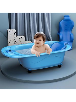 Buy StarAndDaisy Blue Baby Bath Tub with Bath Chair Online
