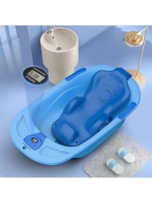 Buy StarAndDaisy Blue Baby Bath Tub with Bath Chair Online