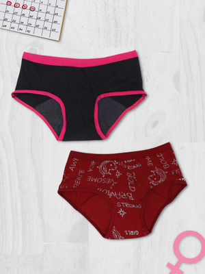 Buy D'chica Anti Microbial Lining Period Panties for Girls, No Pad ...