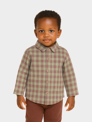 Buy Mi Arcus Multi-Color Check Sherpa Lining Full Sleeves Shirt (6-9 ...