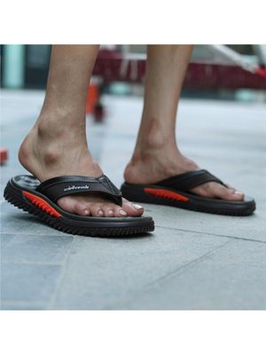 Buy SOLETHREADS Skycruiser Brown Solid Men Flipflops Online