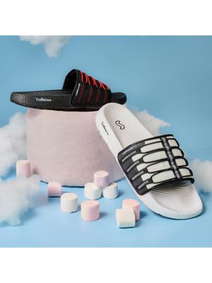 Buy SOLETHREADS Cirrus Black Solid Men Slides Online