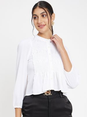 Buy CAMLA Women White Shirt Online