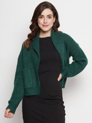Buy Madame Women Green Shrug Online
