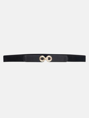 Buy Kazo Interlock Thin Buckle Belt - Black Online