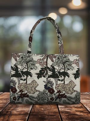 Buy MINI WESST White Casual Animal Tote Bag Online