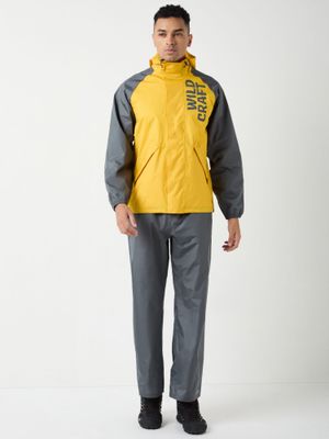 Buy Wildcraft Men Yellow Colorblock Rain Jacket with Pant (Set of 2) Online
