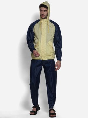 Buy Wildcraft Men Yellow Colorblock Rain Jacket Online