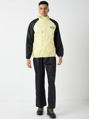 Buy Wildcraft Men Yellow Colorblock Rain Jacket with Pant (Set of 2) Online