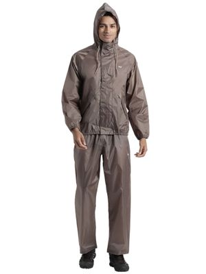 Buy Wildcraft Men Beige Solid Rain Jacket with Pant (Set of 2) Online