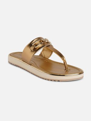 Buy Aldo Eva Gold Sandals for Women Online