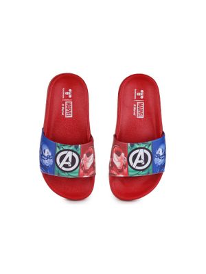 Buy toothless Marvel Avengers Kids Boys Red Slides Online