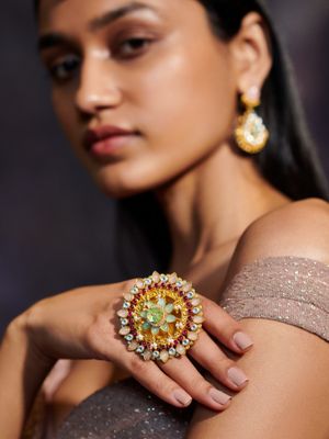 Buy Aulerth Dahlia Ring By Tribe Amrapali Online