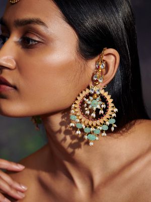 Buy Aulerth Enchantments Of Pastel Earrings By Tribe Amrapali Online