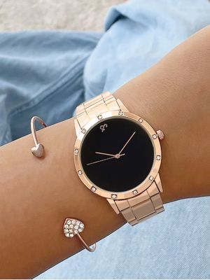 Buy Joker & Witch Mavis Rose Gold Watch Bracelet Stack (L) Online