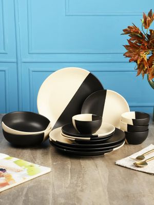 Buy Miah Decor Handcrafted The Raat Din Collection- Stoneware Dinner ...