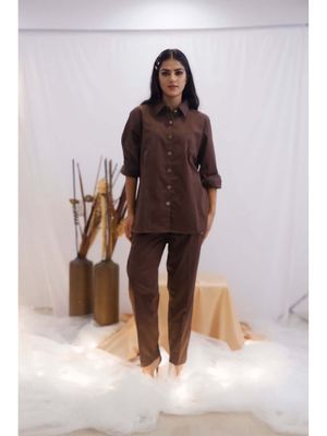 Buy FREO Chocolate Brown Co-Ord Set (S) Online