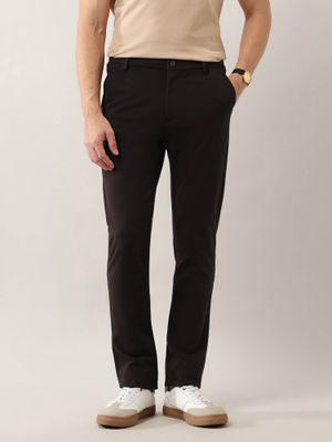 Buy Arrow Sports Men'S Straight Fit Mid Rise Trouser (30) Online