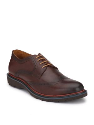 Buy Delize Brown Brogue Shoes Online