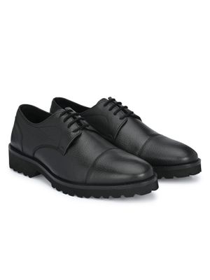 Buy Delize Mens Black Derby Shoes Online
