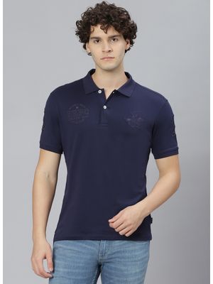 Buy Beverly Hills Polo Club Navy Blue Bhpc Athletic Dept. Polo T-Shirt ...